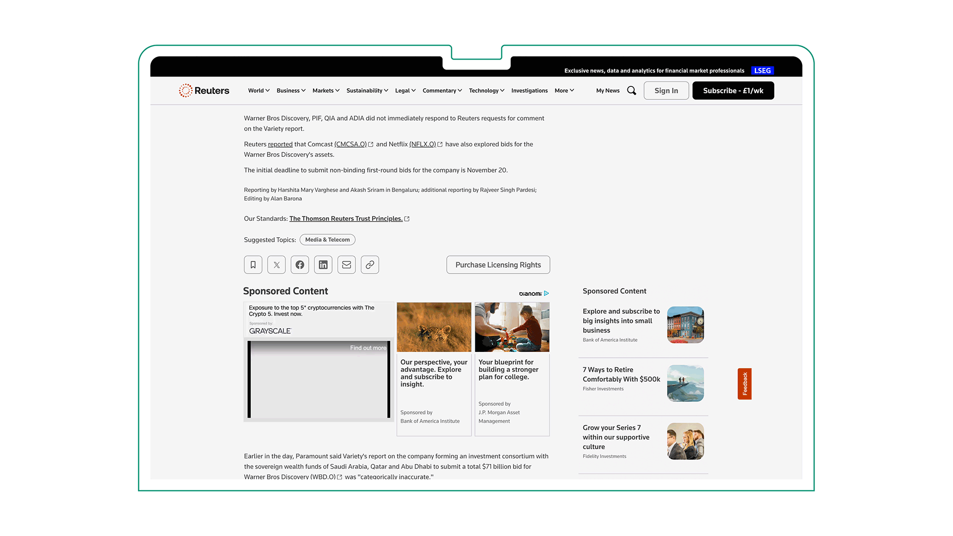 Native Outstream Video – Dianomi
